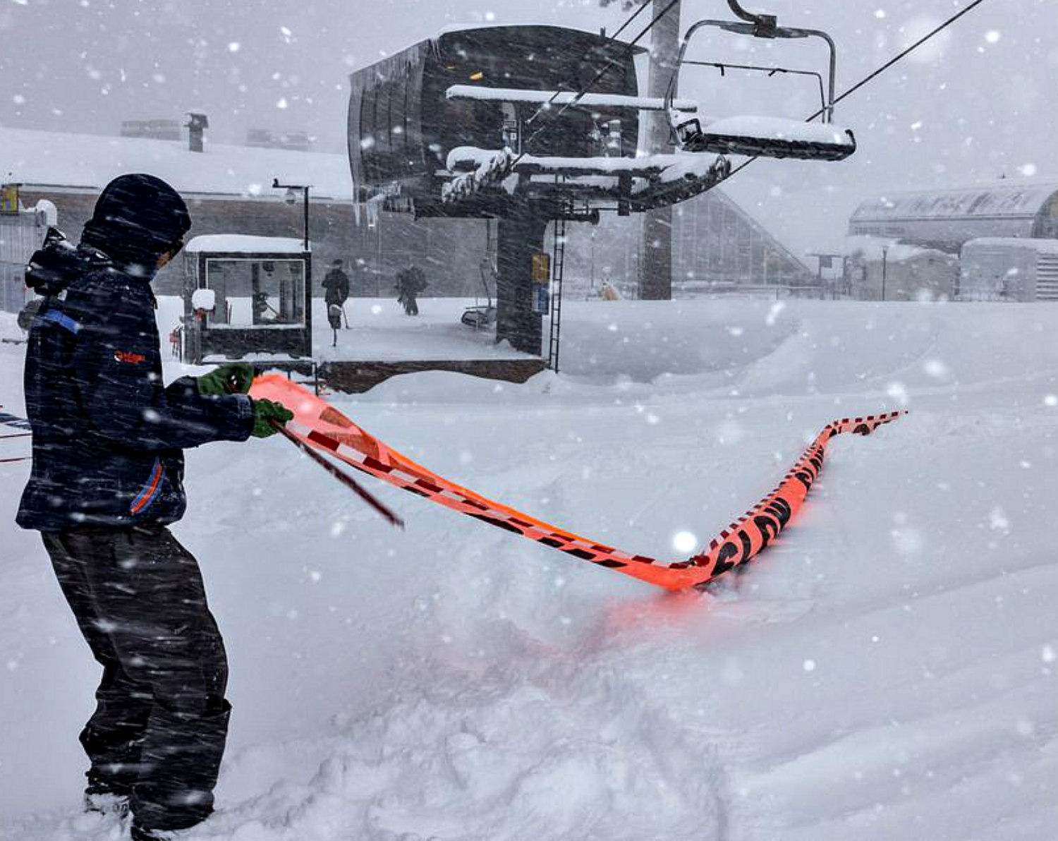 Snow piling up at Tahoe ski resorts